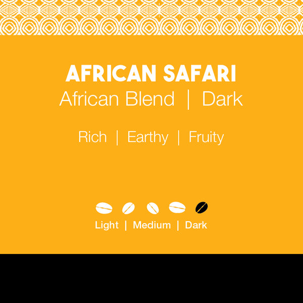 African Safari Coffee – Dark Roast – Joe's Coffee House